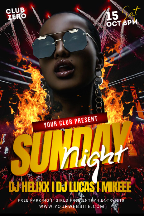 Plantilla de Sunday Party Template | PosterMyWall