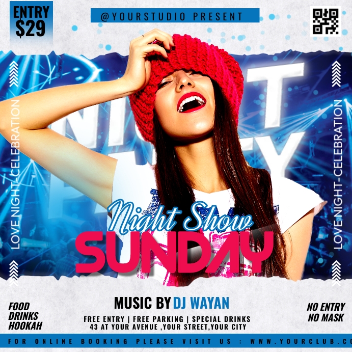 Plantilla de Sunday Party Template | PosterMyWall