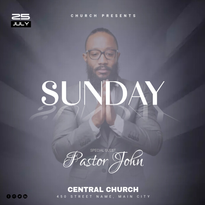 Modèle Sunday post template | PosterMyWall