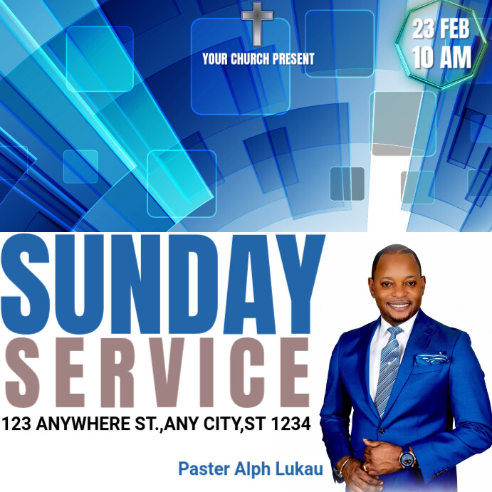 Copy of sunday poster, sunday chruch poster, chruch poster | PosterMyWall