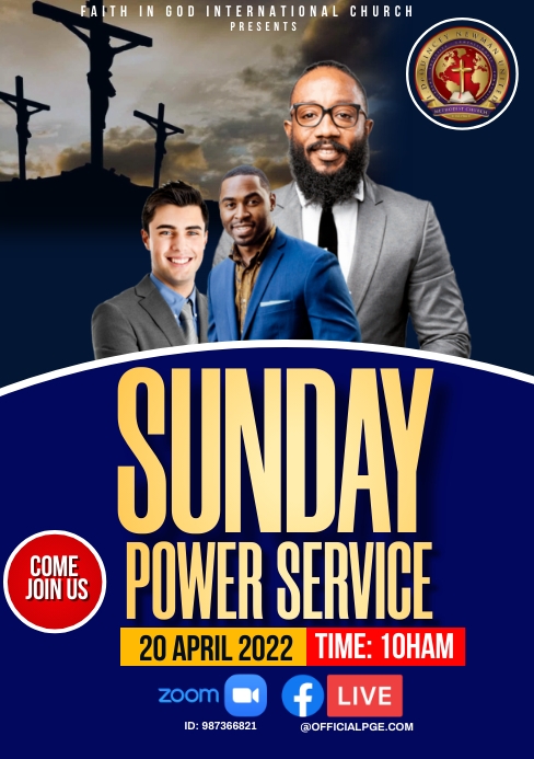 Copy of SUNDAY POWER SERVICE | PosterMyWall