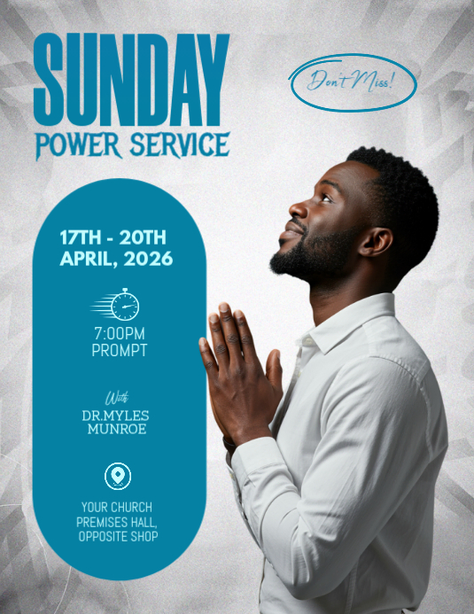 sunday power service Template | PosterMyWall