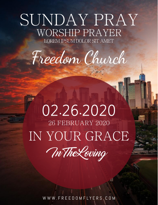 Sunday Pray Church Flyer Template Design | PosterMyWall