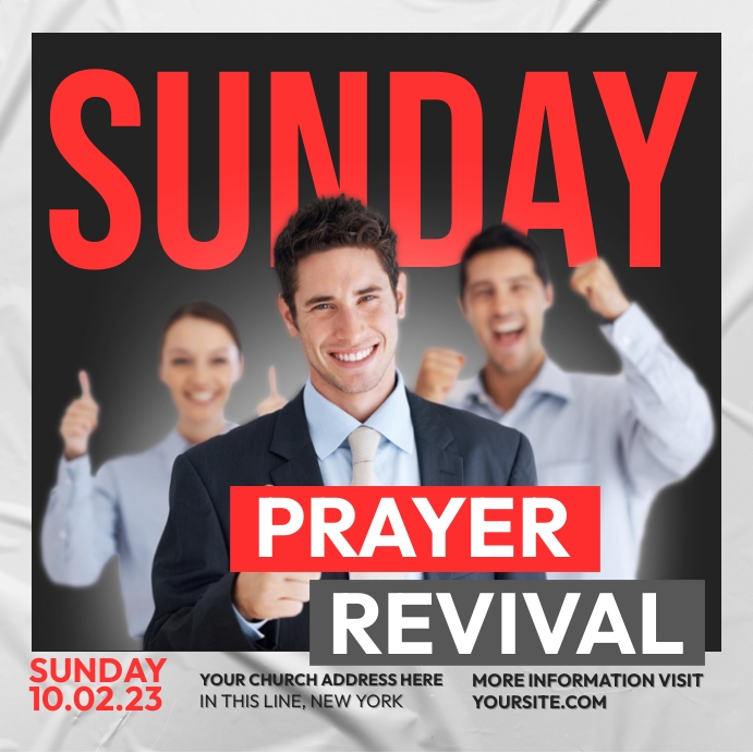 Sunday Prayer Ads Template | PosterMyWall