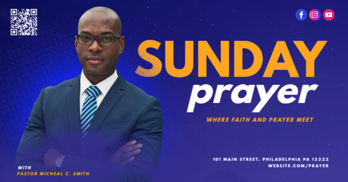 Sunday Prayer Template | PosterMyWall