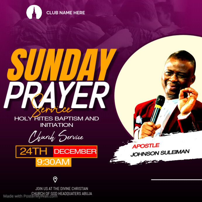 Copy of sunday prayer flyer | PosterMyWall