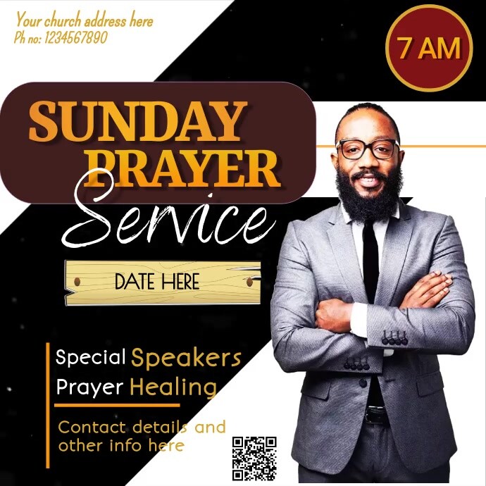 Copy of Sunday prayer service (1) | PosterMyWall
