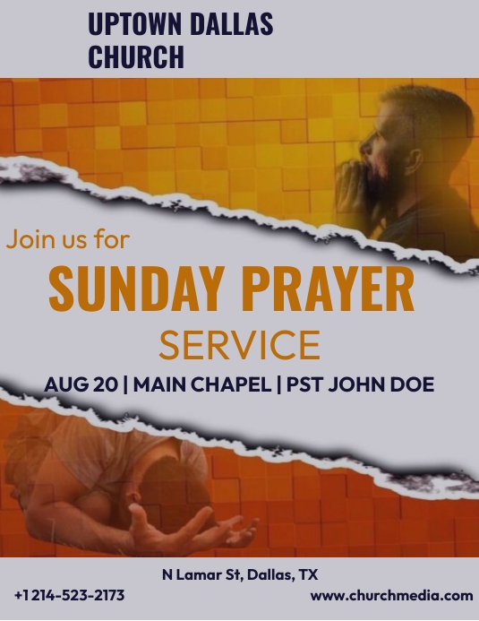 sunday prayer service Template | PosterMyWall