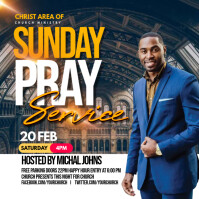 sunday prayer service Template | PosterMyWall