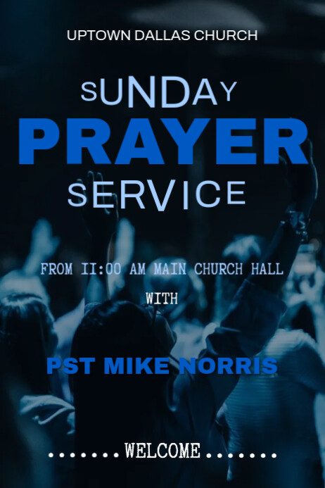 Copy of Sunday prayer service | PosterMyWall