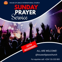 sunday prayer service flyer Template | PosterMyWall