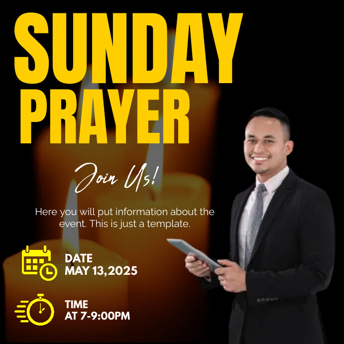 SUNDAY PRAYER.A Template | PosterMyWall