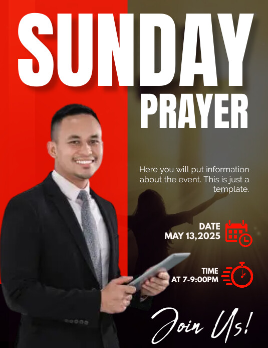 SUNDAY PRAYER.A Template | PosterMyWall