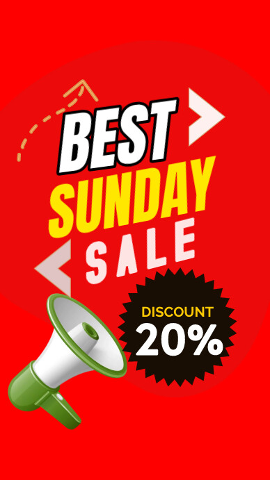 Sunday sale Instagram story Template | PosterMyWall