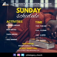 Sunday Schedule Template | PosterMyWall