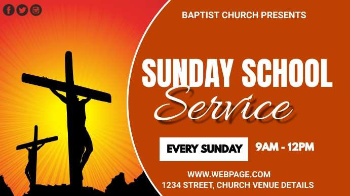 Sunday school, Bible study Template | PosterMyWall