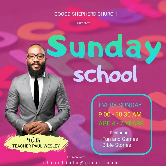 Sunday school Template | PosterMyWall