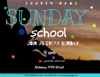SUNDAY SCHOOL POSTER Template | PosterMyWall