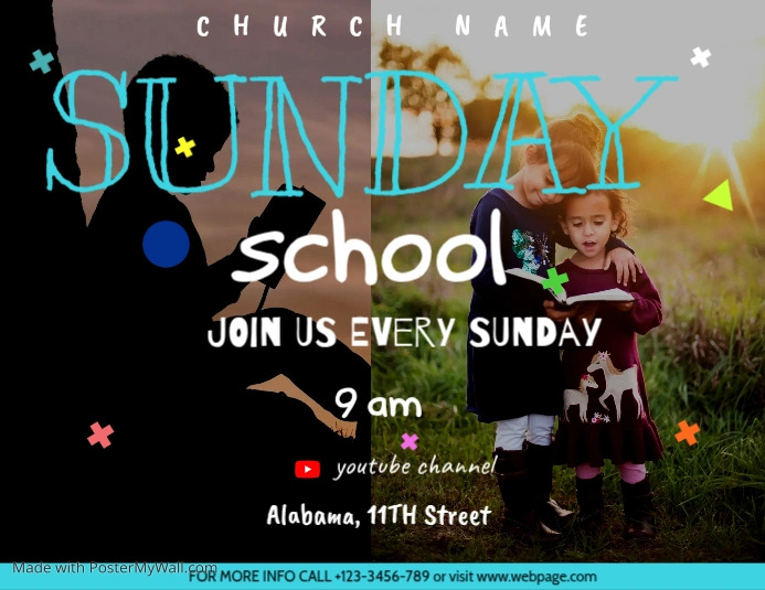 Sunday school Template | PosterMyWall