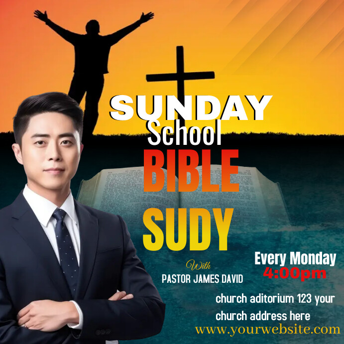 sunday school flyer template (1) | PosterMyWall