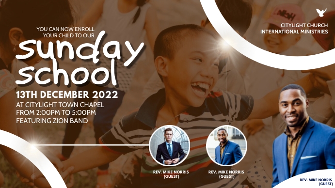sunday school flyer template | PosterMyWall