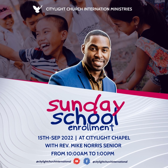 sunday school flyer template | PosterMyWall