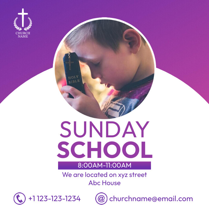 Copy of Sunday School flyers | PosterMyWall