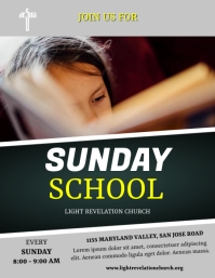 SUNDAY SCHOOL POSTER Template | PosterMyWall