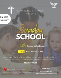 SUNDAY SCHOOL POSTER Template | PosterMyWall