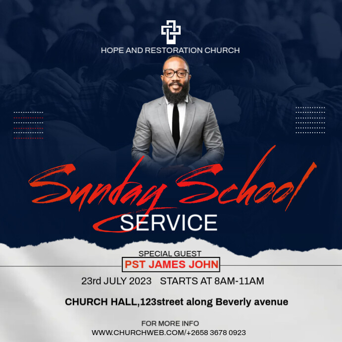 Plantilla de Sunday school service | PosterMyWall
