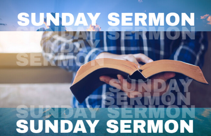 Modèle SUNDAY SERMON BANNER DESIGN- SERMON RESOURCES IMAGE | PosterMyWall