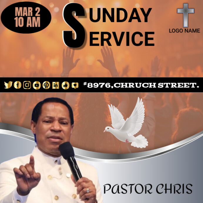 SUNDAY SERVICE,CHRUCH SERVICE, SUNDAY CHRUCH SERVICE Template ...