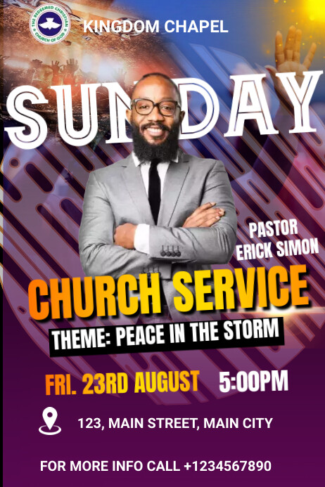 Sunday service (1) Template | PosterMyWall