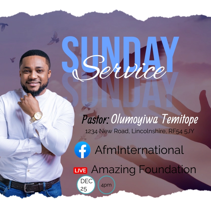 Sunday Service (1) Template | PosterMyWall