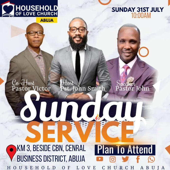 Sunday Service (1) Template | PosterMyWall