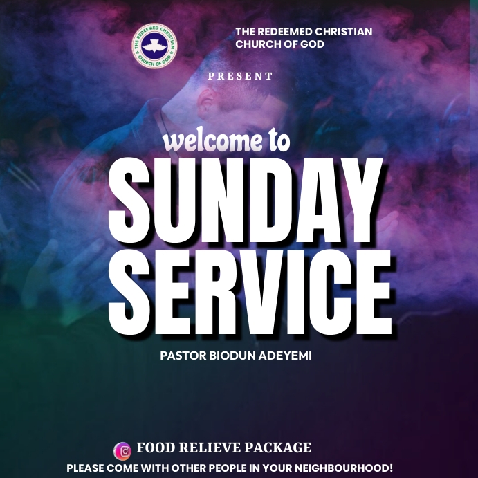 Plantilla de Sunday service (1) | PosterMyWall