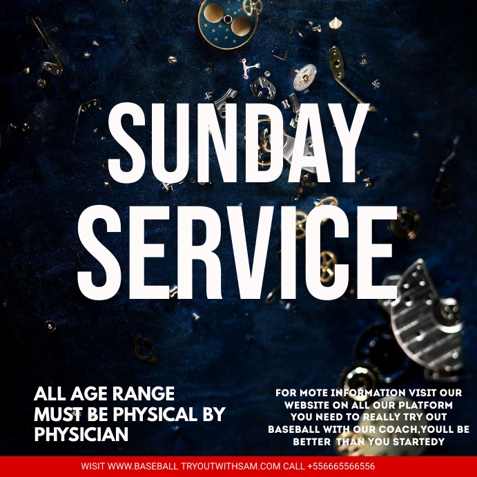Copy of Sunday service (1) | PosterMyWall