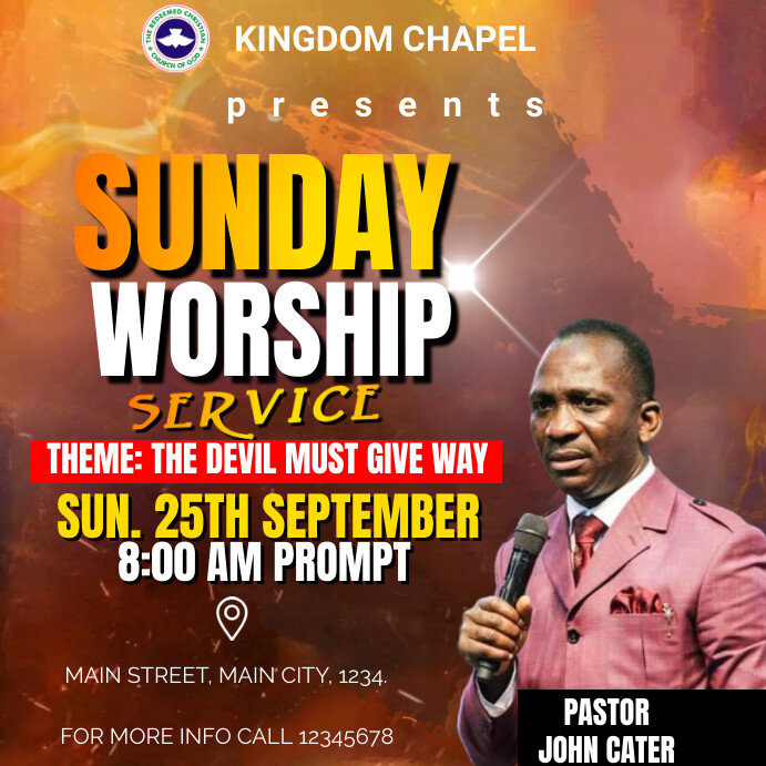 Copy of SUNDAY SERVICE (1) | PosterMyWall