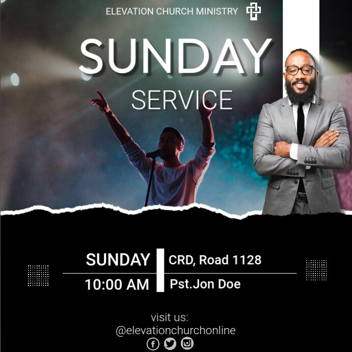 SUNDAY SERVICE (1) Template | PosterMyWall