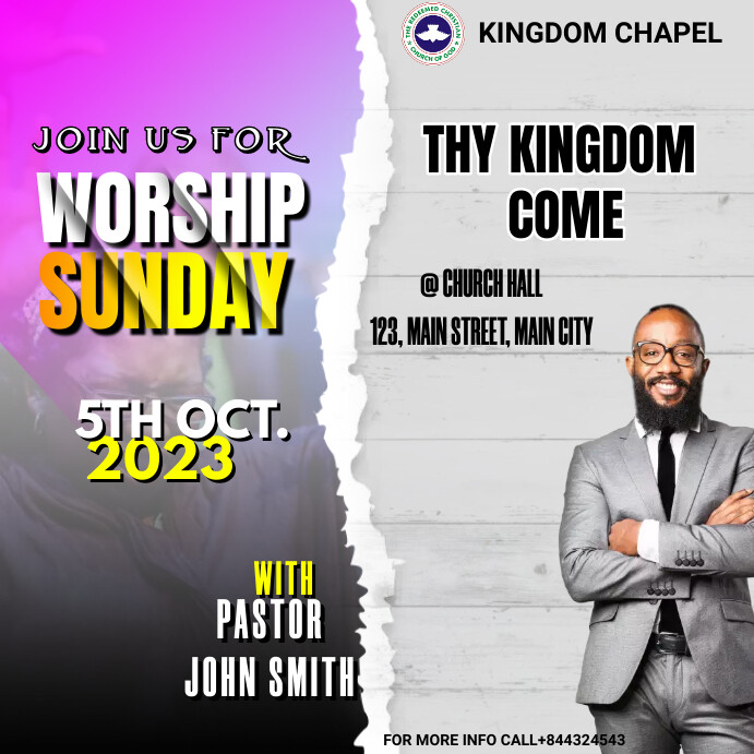 SUNDAY SERVICE (10) Template | PosterMyWall