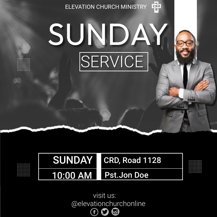 SUNDAY SERVICE (12) Template | PosterMyWall