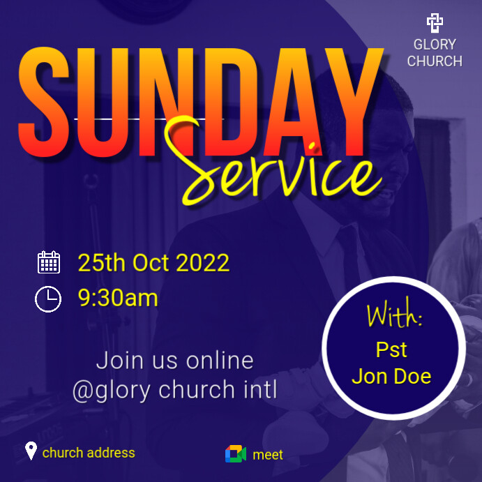 Copy of SUNDAY SERVICE (2) | PosterMyWall