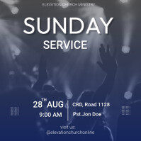 SUNDAY SERVICE (11) Template | PosterMyWall