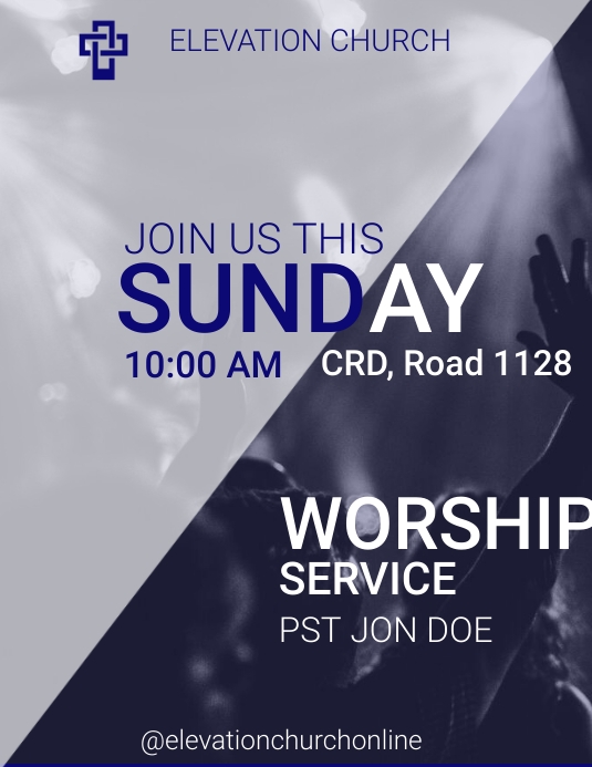 SUNDAY SERVICE (5) Template | PosterMyWall