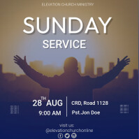 SUNDAY SERVICE (11) Template | PosterMyWall