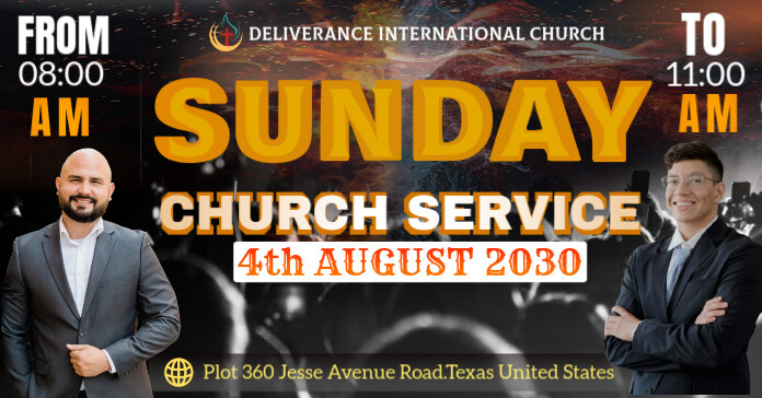 Copy of Sunday Service Announcement Facebook Ad | PosterMyWall