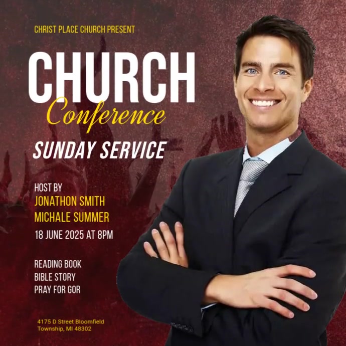 Copy of Sunday Service Banner Ad | PosterMyWall