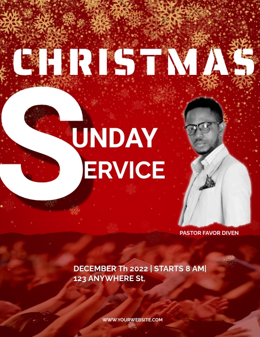 Sunday service celebration template flyer | PosterMyWall