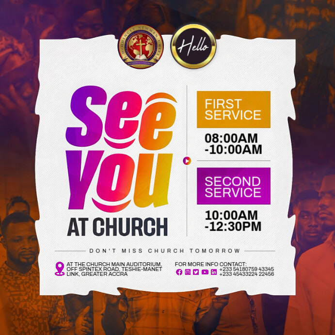Sunday Service Church Flyer Template | PosterMyWall