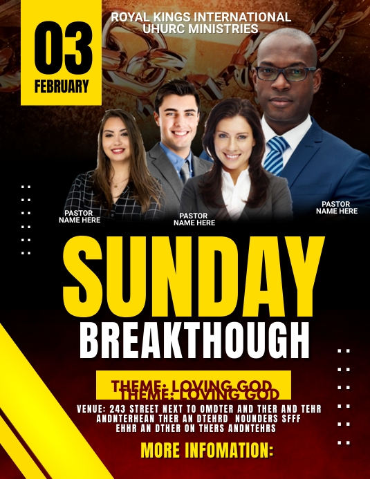 sunday service Template | PosterMyWall